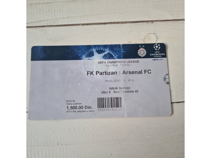 FK Partizan - Arsenal FC