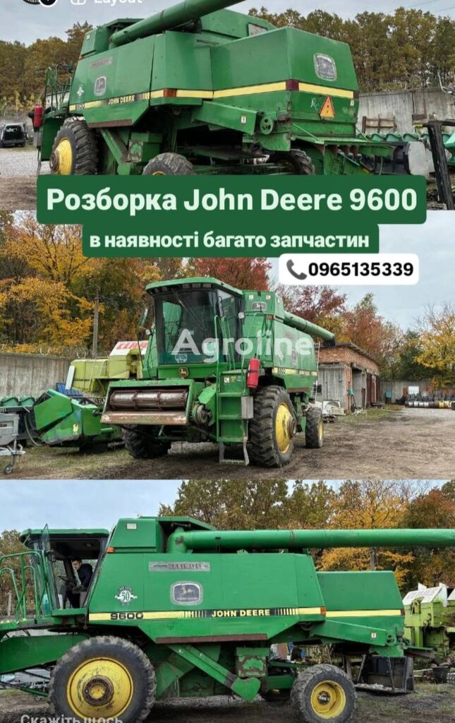 John Deere 9600 kombajn za žito po rezervnim delovima