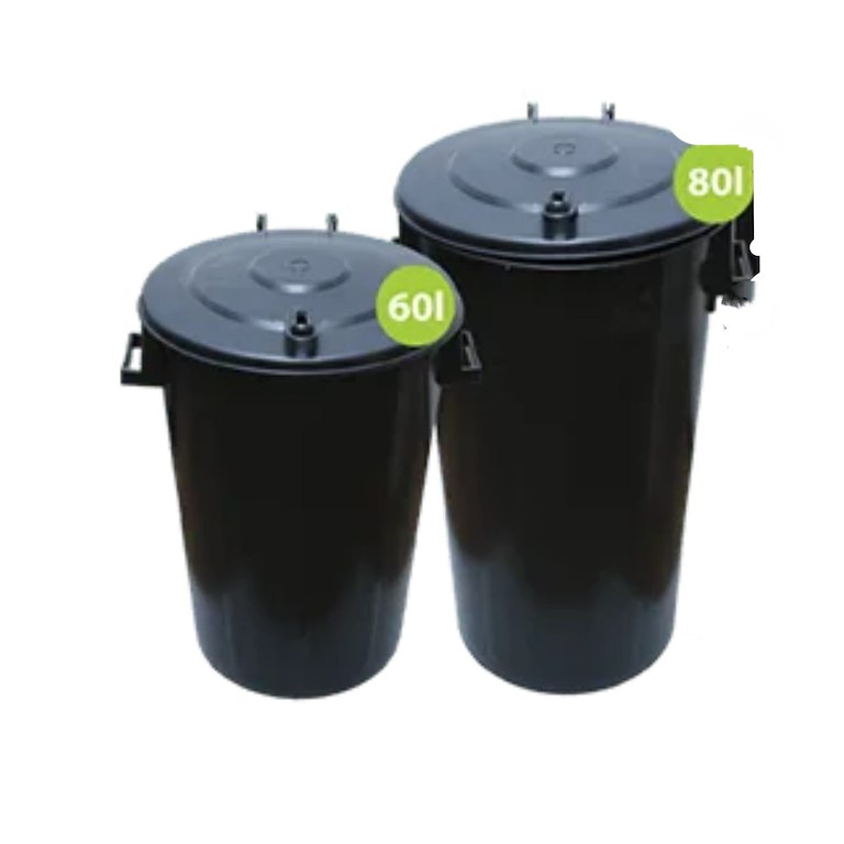 Kanta za smeće Trio okrugla 60L/ 80L crna