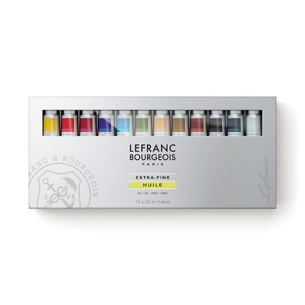 L&B extra-fine L&B LEFRANC OIL COLOUR SET OF 12X20ML