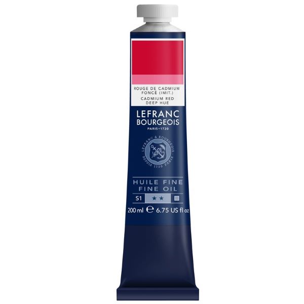 L&B Fine Oil LB FOC 200ML CADMIUM RED DEEP HUE