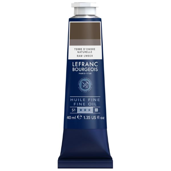 L&B Fine Oil LB FOC 40ML RAW UMBER ROW