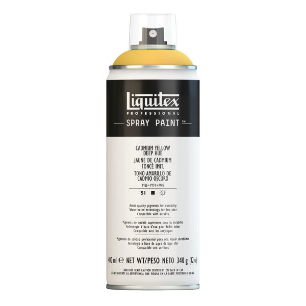Liquitex LQX PRO ACRYLIC SPRAY PAINT 400ML CADMIUM YELL DEEP HUE