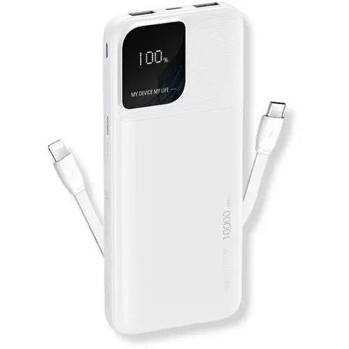REMAX RPP-657 - 2.4A Cabled Fast Charging Power Bank 10000mAh(white)