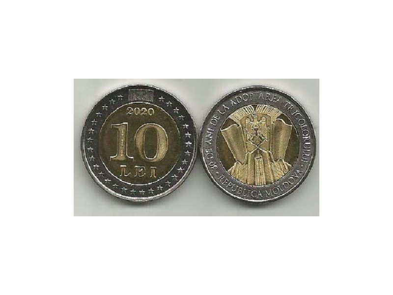Moldavija 10 lei 2020. UNC