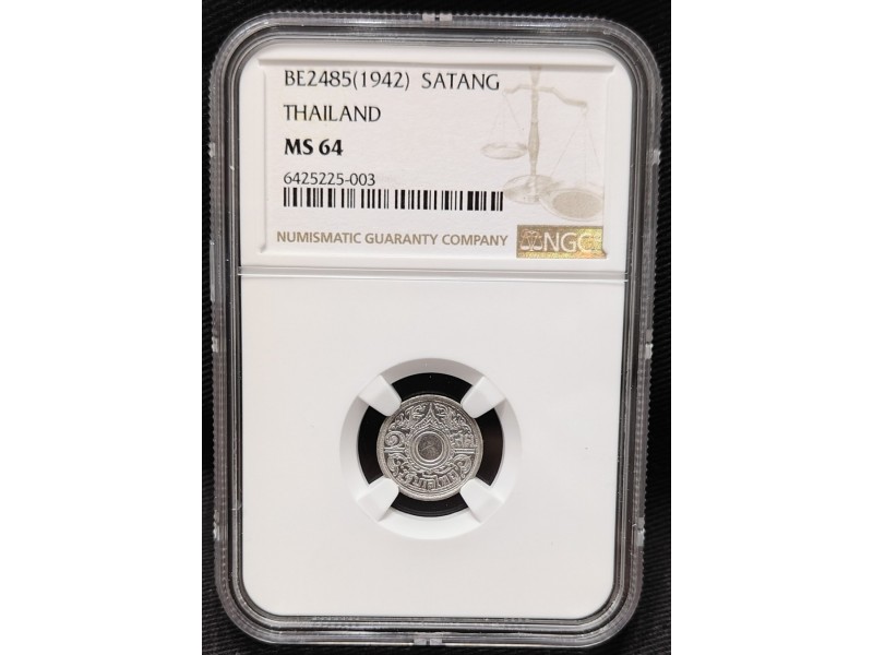 Tajland - 1 satang 1942 NGC MS64