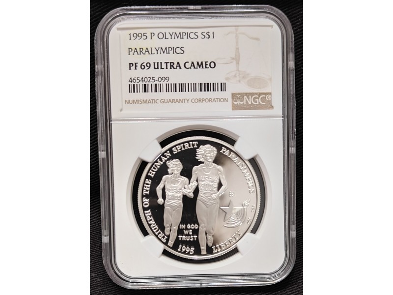 SAD - 1 dollar 1995 NGC PF69 Ultra Cameo