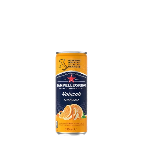 San Pellegrino Naturall sok gazirani narandža 0,33l can