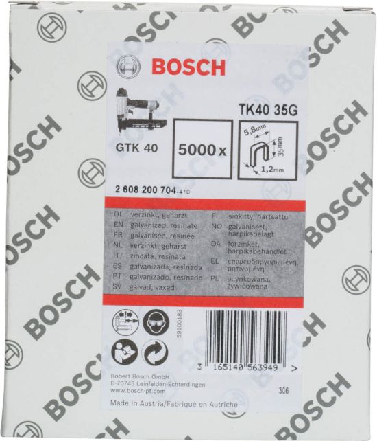Bosch spajalica TK40 35G 1,2 mm, 35 mm, pocinkovana - 2608200704