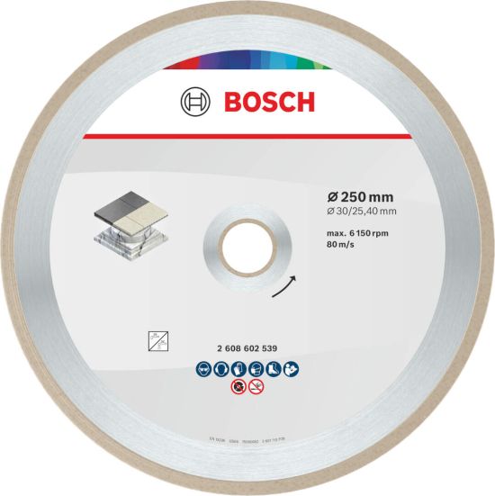 Bosch Ceramic rezna ploča, 250x7 mm, otvor 30/25,40 mm (2608602539)