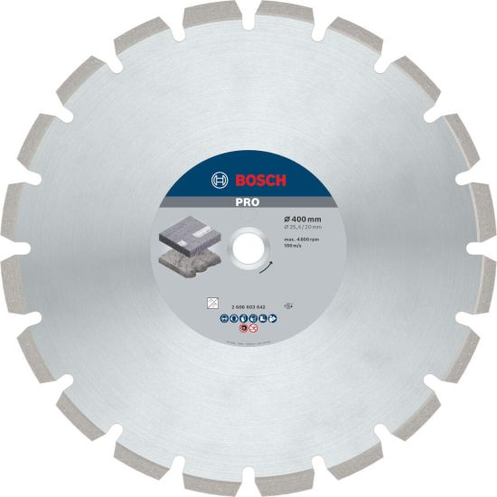 Bosch PRO Asphalt dijamantska rezna ploča 400x20/25.4 mm (2608603642)