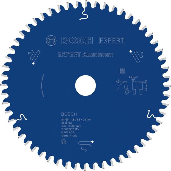 Bosch EXPERT Aluminium list kružne testere, 165×1,8/1,3×20 mm, T56 (2608902215)