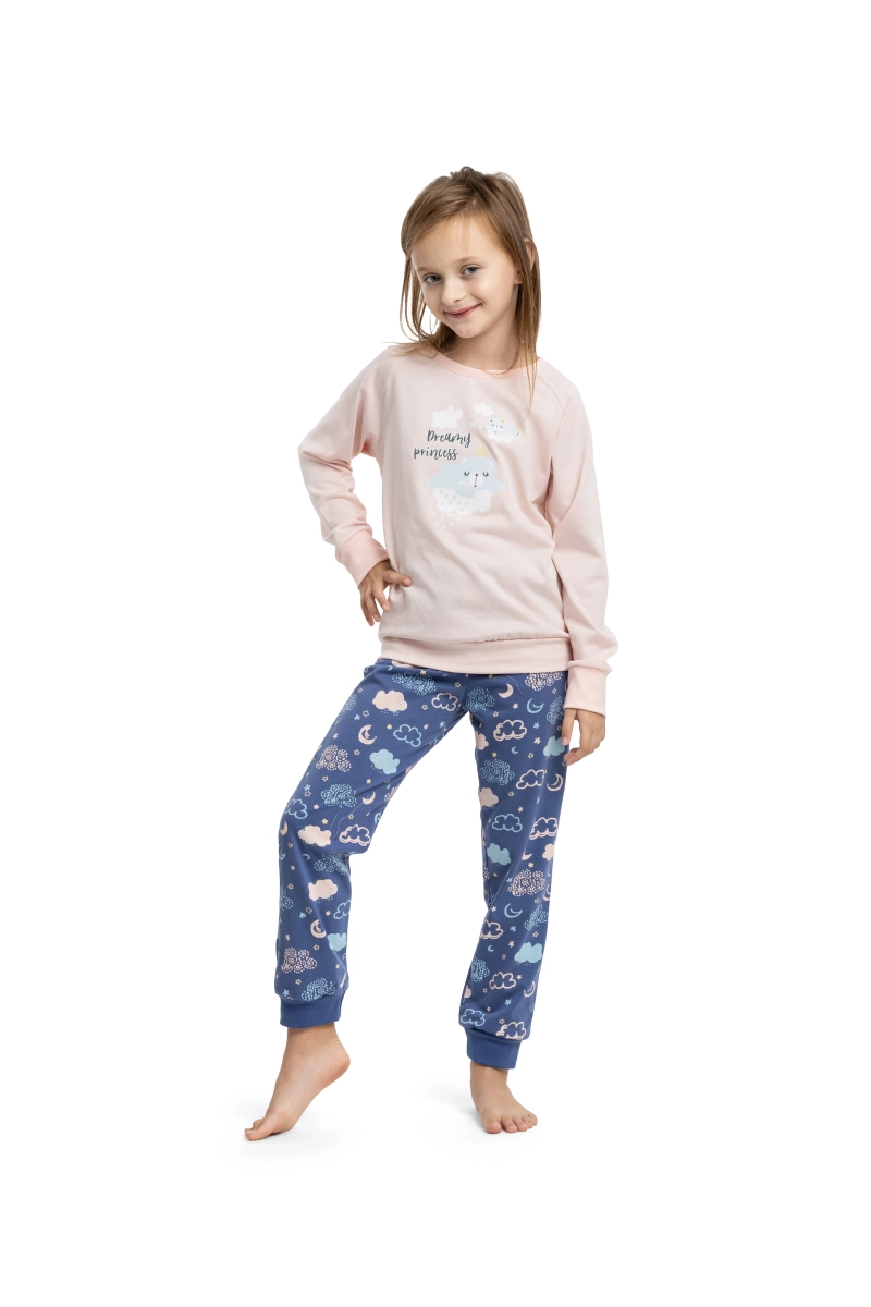 Dečija ženska pidžama - 5902-5906 - Roze