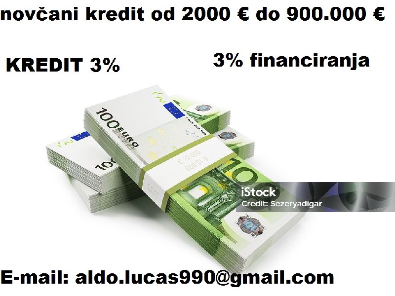 ✅Nudim vam privatni novcani zajam ...3%...
