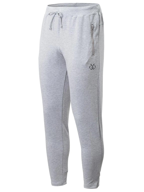 BRILLE Muški donji deo trenerke Slim Jogger sivi