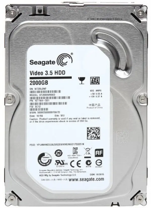 SEAGATE Hard disk ST2000VM003, 2TB, 3.5", SATA III, 64 MB, za video nadzor