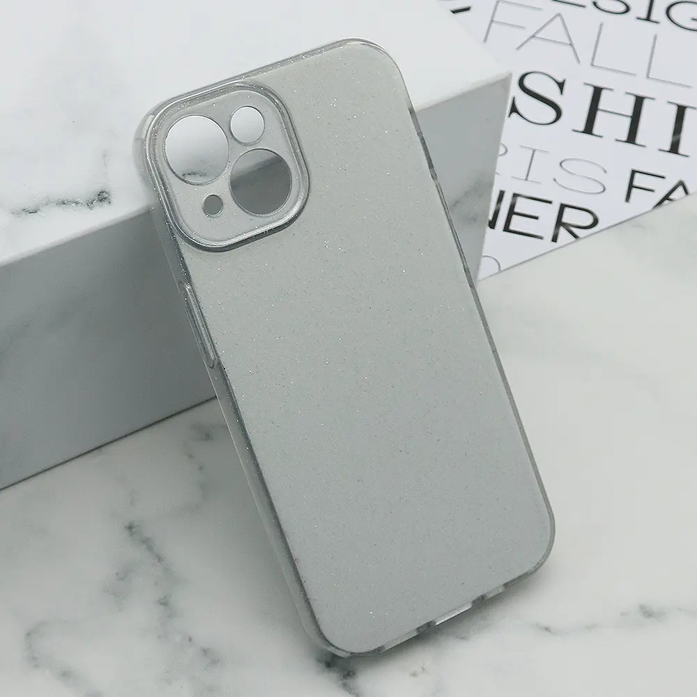 Maska za mobilni telefon iPhone 15 GLOW SHINING, Siva