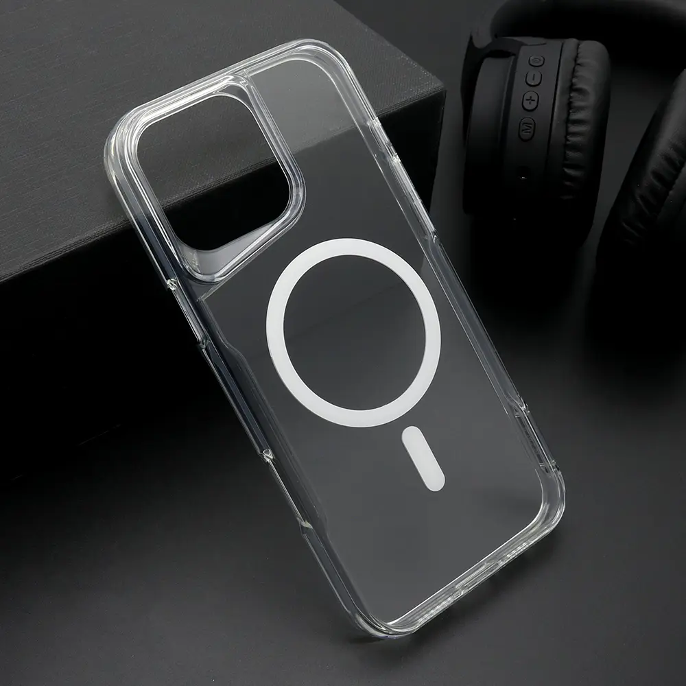 Maska za mobilni telefon iPhone 16 Pro Max AURA, Magsafe, Bela