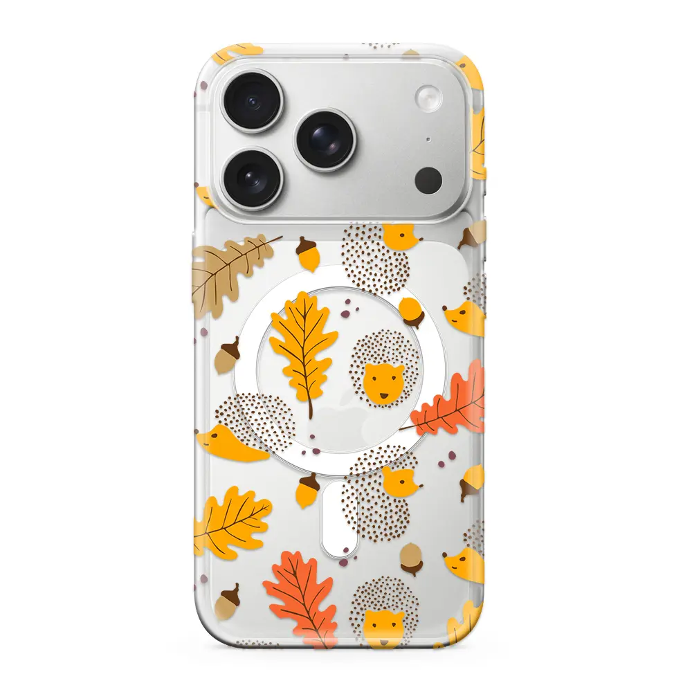 Maska za iPhone 17 Pro Max (6.9) leaves silikonska PRINT MagSafe