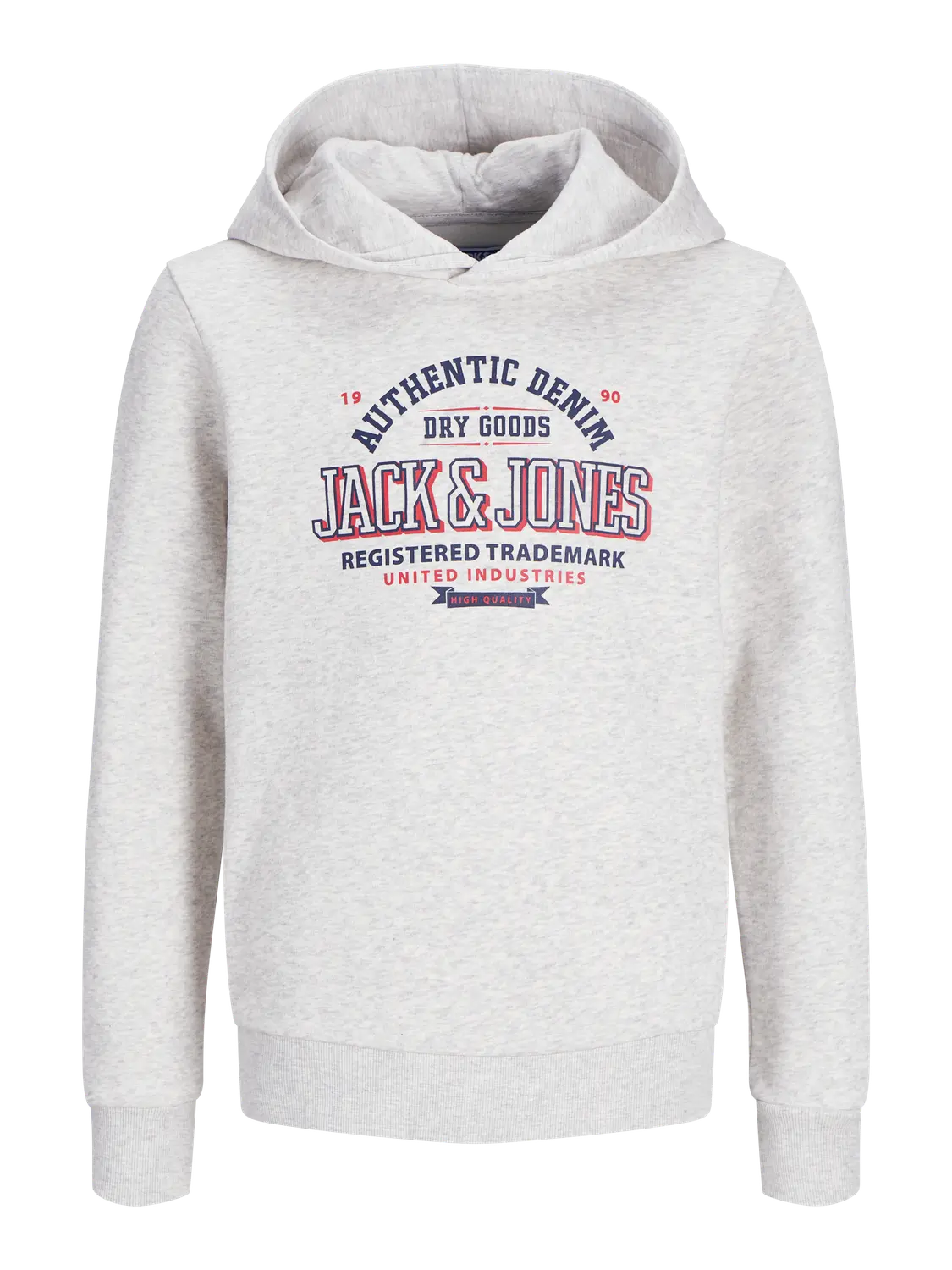 JACK & JONES JUNIOR Duks sa kapuljačom za dečake 12258823, Beli