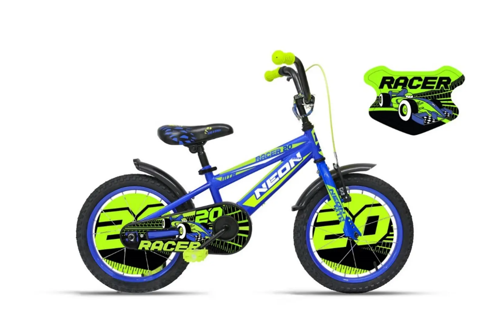 Ultra Neon Racer Dečiji bicikl, 20"/20", V-Brake, Plavi