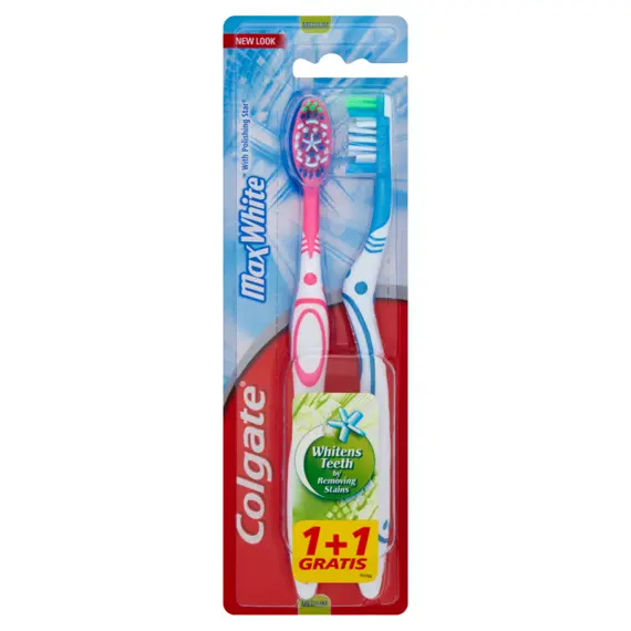 COLGATE četkica za zube mak bela 1+1