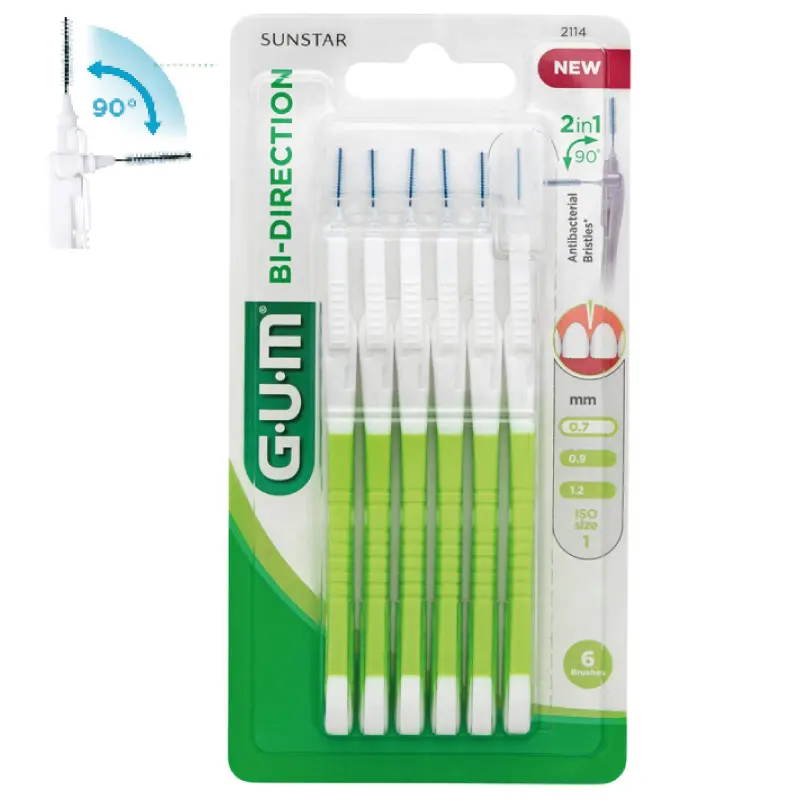 GUM Interdentalne četkice Bi-Direction 0.7mm zelene