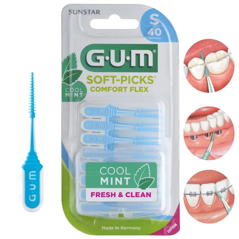 GUM Interdentalne četkice Soft-Picks Comfort flex S plave