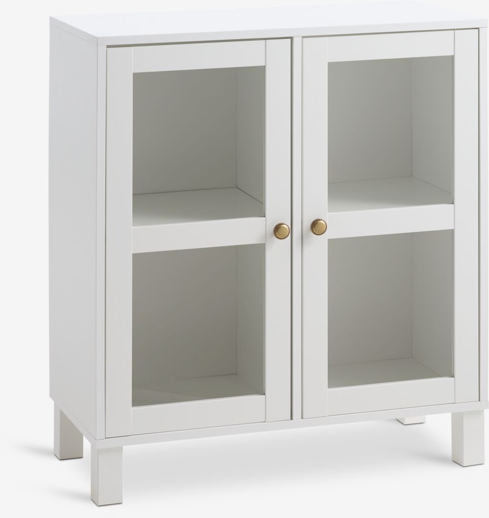 Zidni element modul SKALS vitrina bela