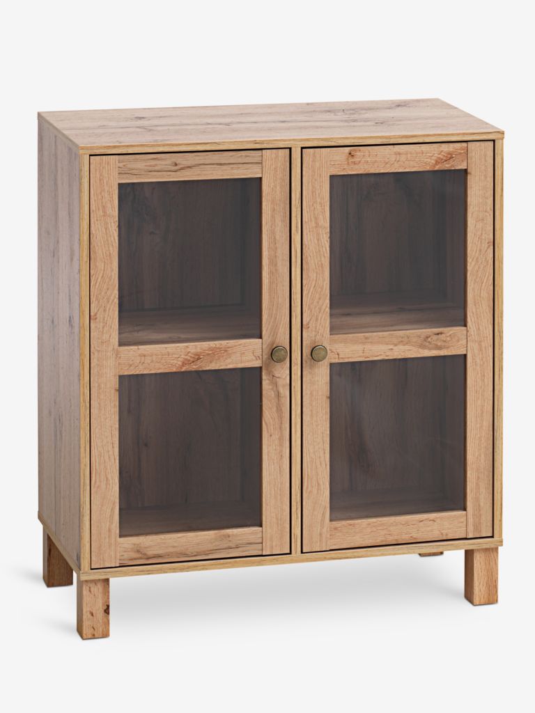 Zidni element modul SKALS vitrina divlji natur hrast boja
