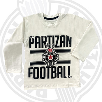 Dečija majica dugih rukava "Partizan Football" FK Partizan (vel. 2-8) 3526
