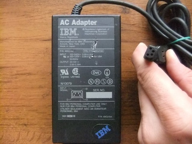 IBM adapter 20-10V 2.0-3.38A ORIGINAL + GARANCIJA!