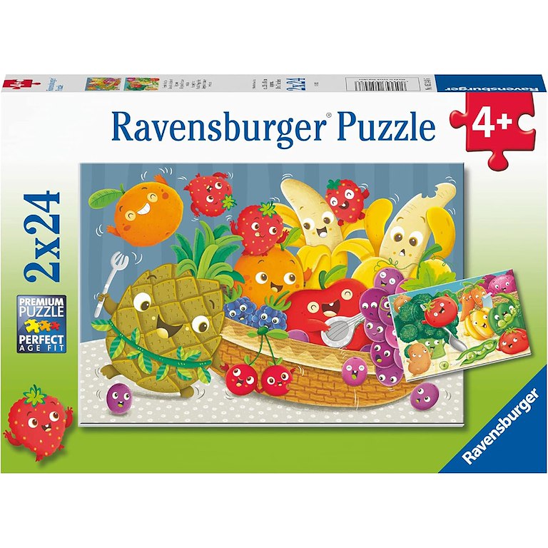 Ravensburger puzzle (slagalice) -2x24pcs Vesele voćkice RA05248