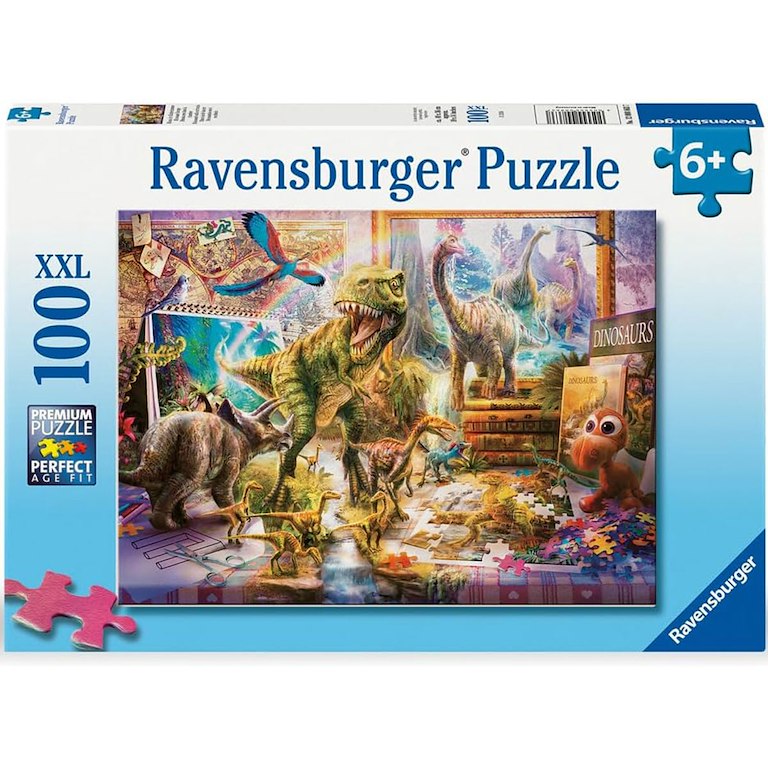 Ravensburger puzzle (slagalice) - 100XXL Dinosaur Escape RA12000863