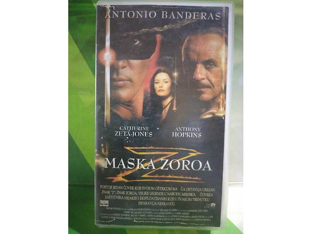 Maska Zoroa - A. Banderas / A Hopkins / VHS /