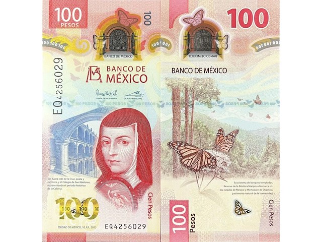 Meksiko MEXICO 100 Pesos 2021/24 UNC, P-131 Polymer