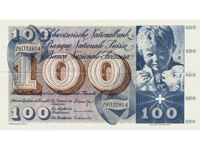 100 Franaka 1971.