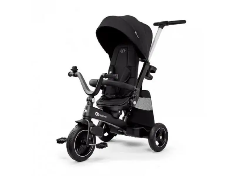 Kinderkraft Tricikl Easy Twist 2U1, Crni