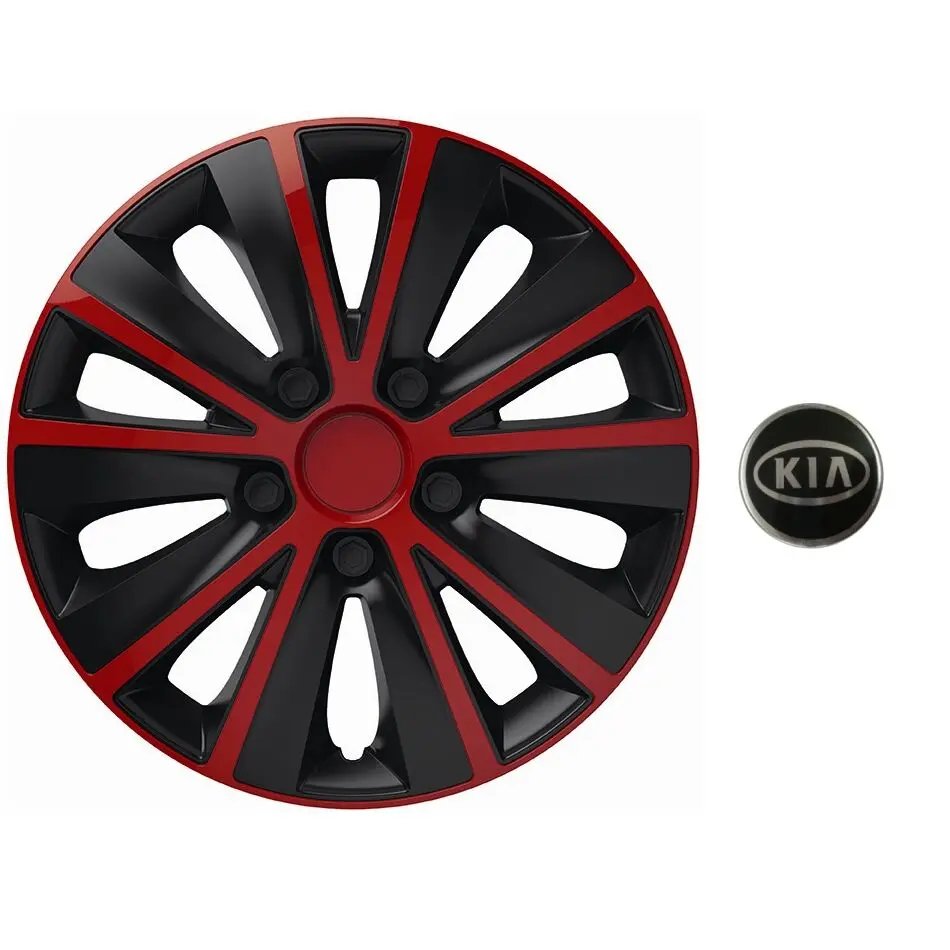 Ratkapne za Kia Rapid Red & Black, 15"