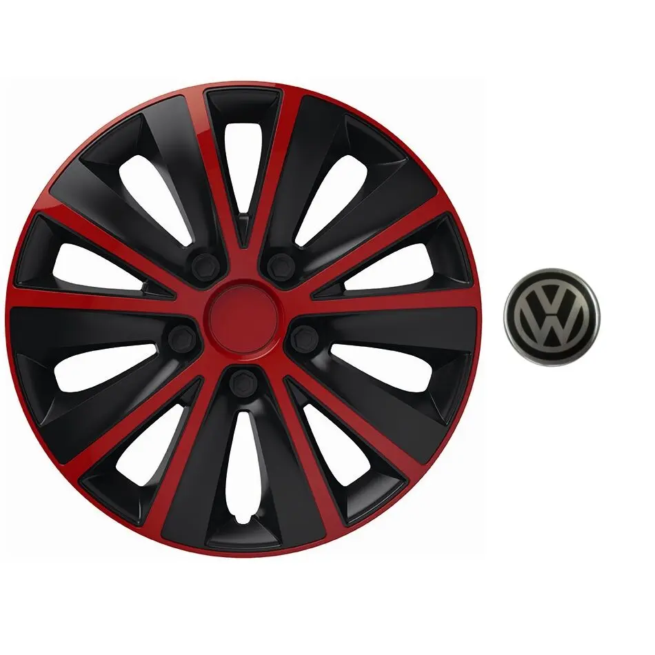 Ratkapne za VW Rapid Red & Black, 15"