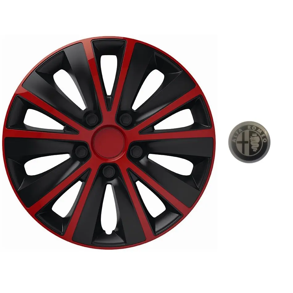 Ratkapne za Alfa Romeo Rapid Red & Black, 16"