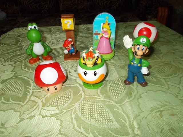 Super Mario - McDonalds - 7 figurica