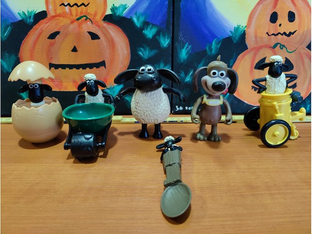 Shaun the sheep lot - 6 Ovčica Šone i Pas kolekcija