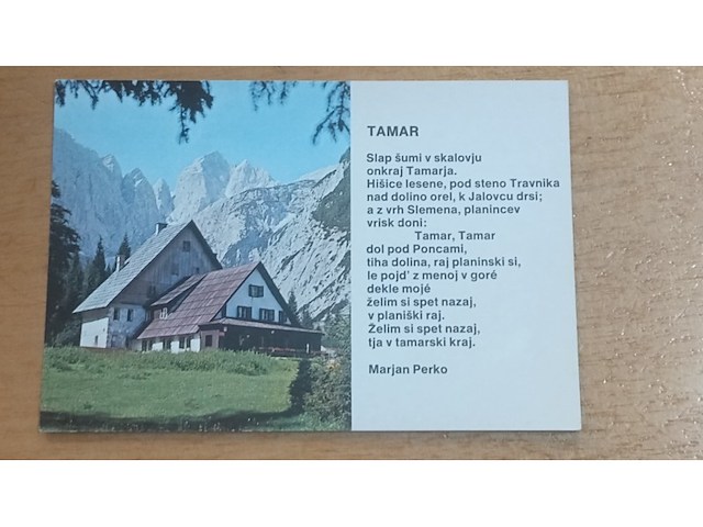 Tamar - Planinarski Dom - Marjan Perko - Slovenija