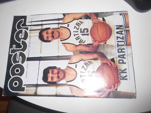 poster 55/1  kk partizan  februar 1978g  prava retkost