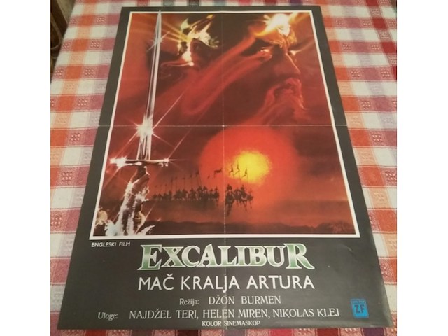 plakat EXCALIBUR MAČ KRALJA ARTURA