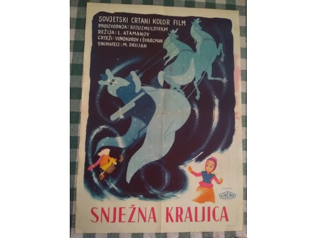 plakat+mini plakat SNJEŽNA KRALJICA