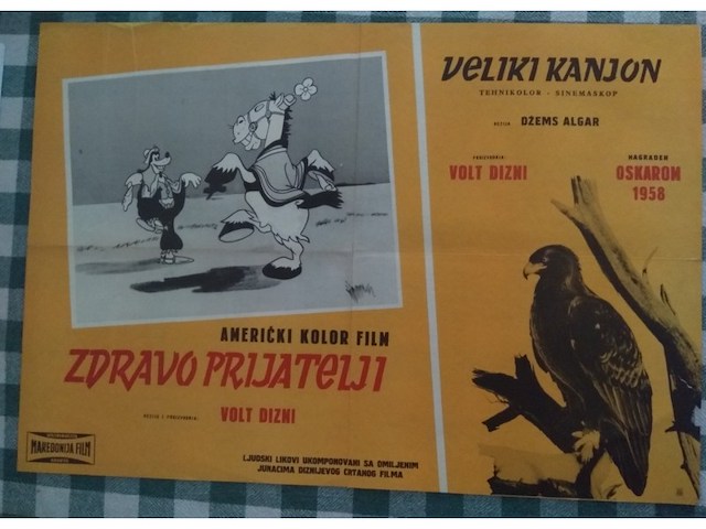 plakat ZDRAVO PRIJATELJI / VELIKI KANJON (Disney)