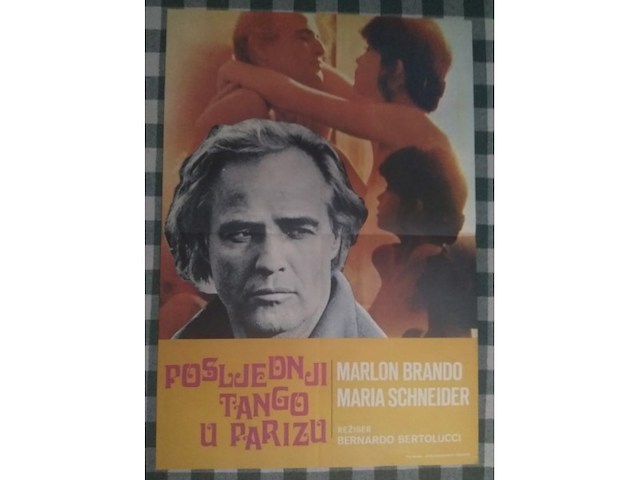 plakat POSLEDNJI TANGO U PARIZU (Marlon Brando)