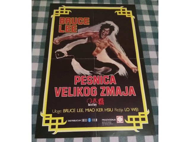plakat PESNICA VELIKOG ZMAJA (Bruce Lee)